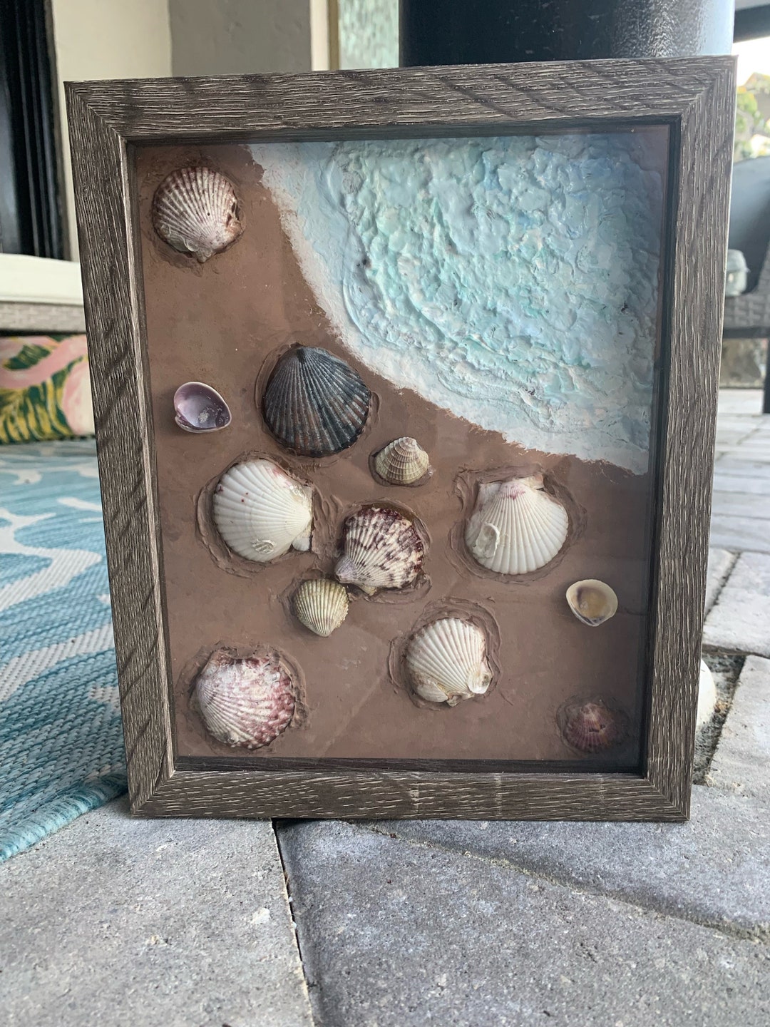 Handmade Beach Scene Shadow Box - Etsy