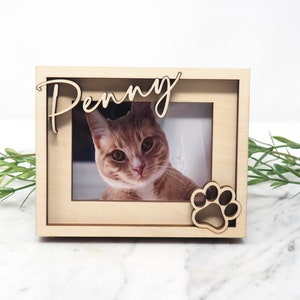 Personalized Cat Frame Custom Cat Name Picture Frame Gifts for Cat ...