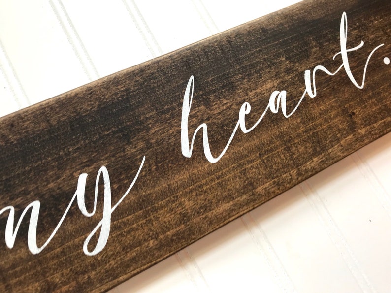 I Cross My Heart Sign Personalized Song Wood Signs | Etsy