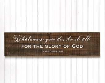 1 Corinthians 10 31 - Etsy