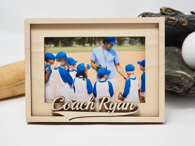 Personalized Baseball Picture Frame | Softball Team or Coach Gift - Etsy