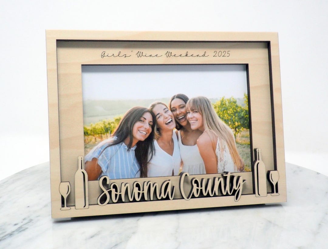 Custom Wine Picture Frame | Personalized Vineyard or Winery Vacation ...
