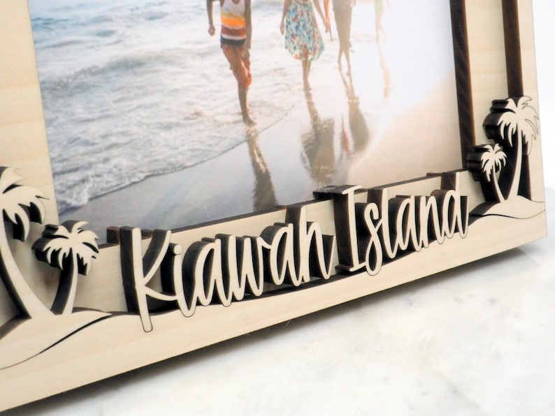 Personalized Hawaii Vacation Picture Frame | 4x6 or 5x7 Wooden Frame - Etsy