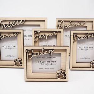 Personalized Cat Frame Custom Cat Name Picture Frame Gifts for Cat ...