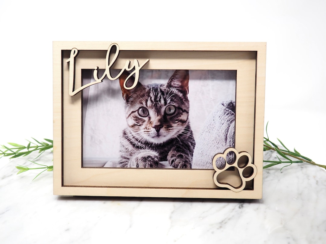 Personalized Cat Frame Custom Cat Name Picture Frame Gifts for Cat ...