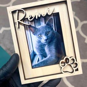 Personalized Cat Frame | Custom Cat Name Picture Frame | Gifts for Cat ...