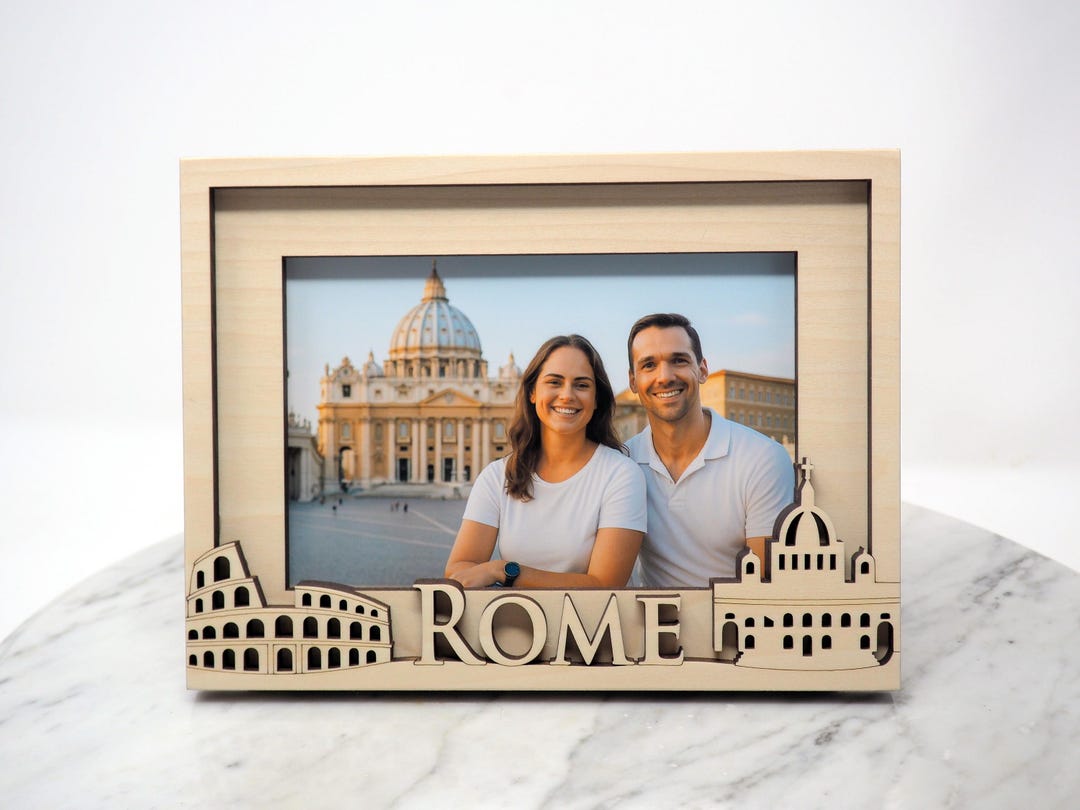 Rome Picture Frame | St. Peters Basilica | Colosseum | Custom Italy ...
