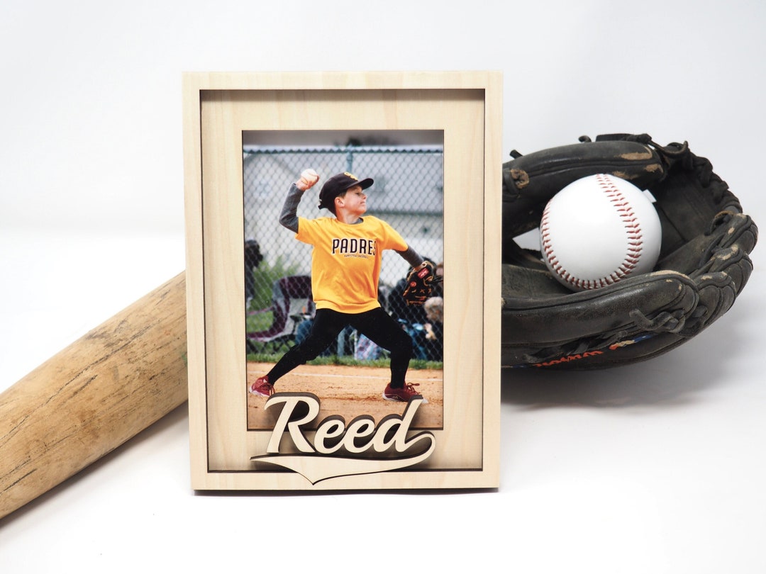 Baseball Picture Frame Personalized Softball Frame 4x6, 5x7, Portrait ...