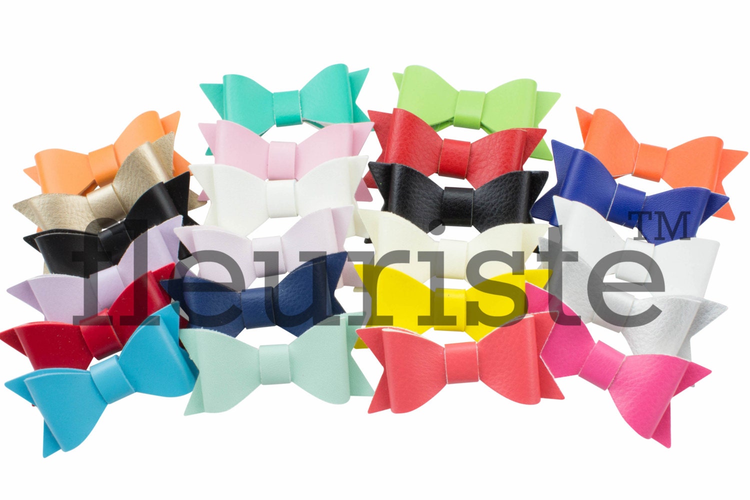 Leather Bows Soft Bows Hair Bows Diy Bows DIY Hair Bows - Etsy