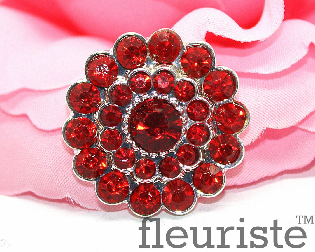 Rhinestone Button, Flat Back Rhinestone, Pearl Button, Flower Center ...