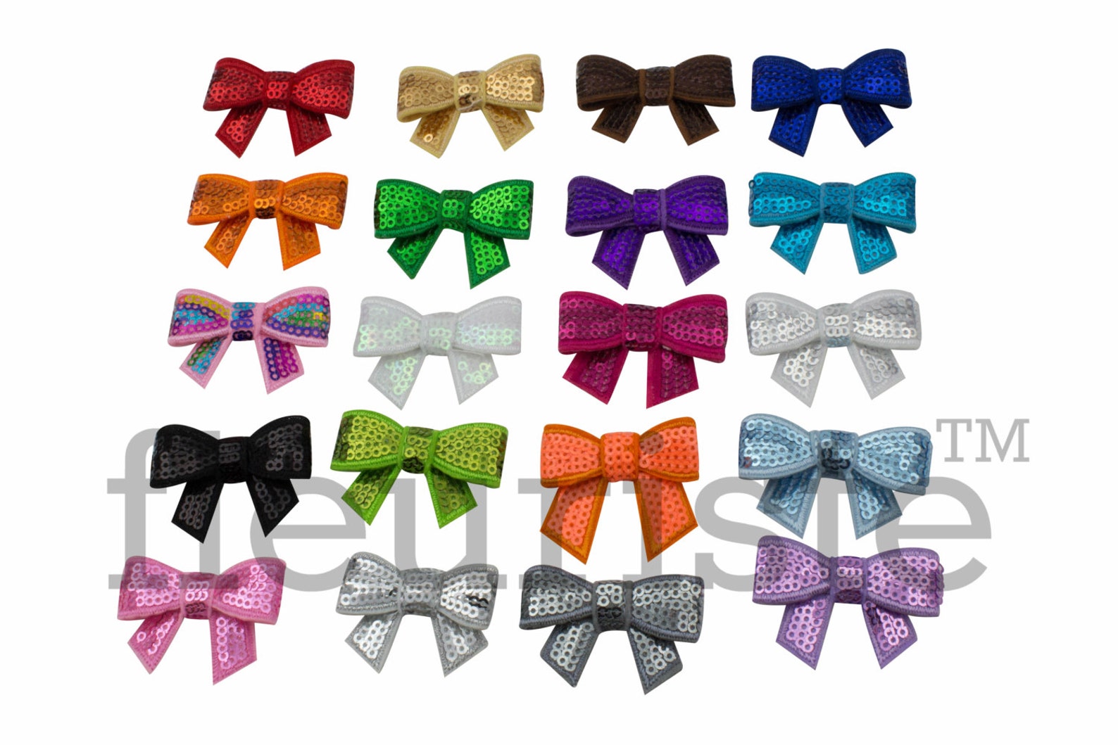 PINK 2 Inch Sequin Bows Mini Sequin Bows Mini Bows Sparkly - Etsy