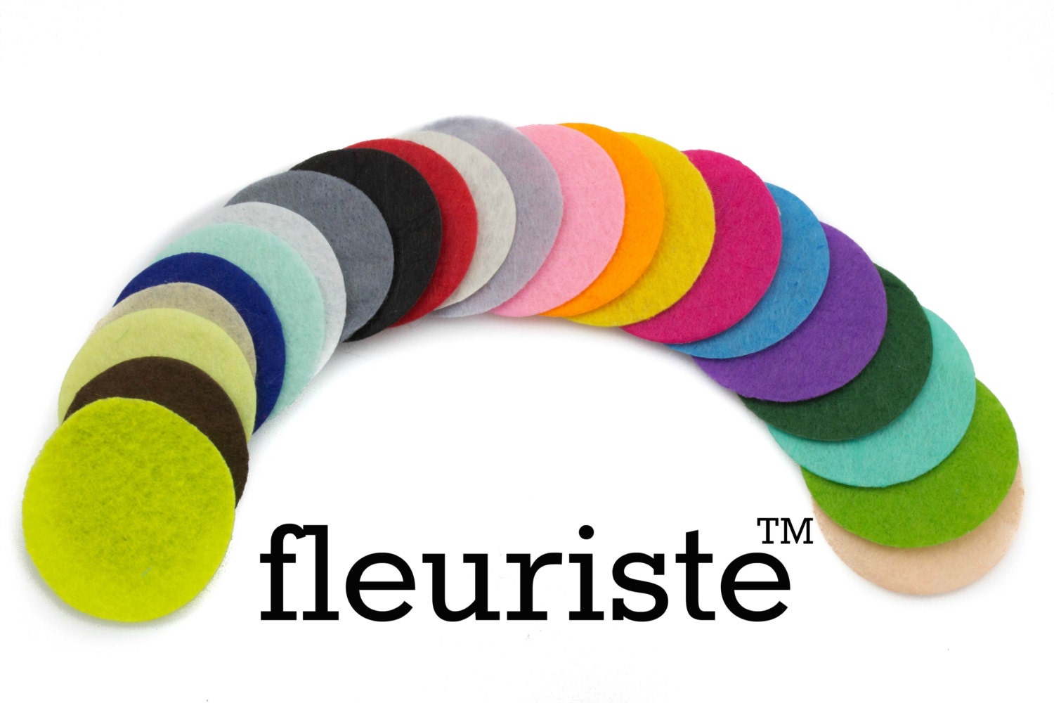 Felt Circles Felt Backing Die Cut Felt Circles Flower - Etsy