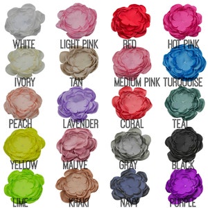 CHOOSE 3.5" Burned Petal Flowers, Satin Flower, Burned Flower, DIY ...
