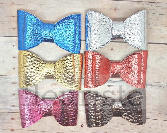 Leather Bows Soft Bows Hair Bows Diy Bows DIY Hair Bows | Etsy