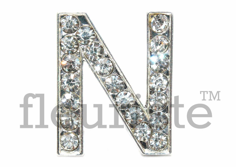 Letter N Rhinestone Bulk Metal Rhinestone Rhinestone - Etsy