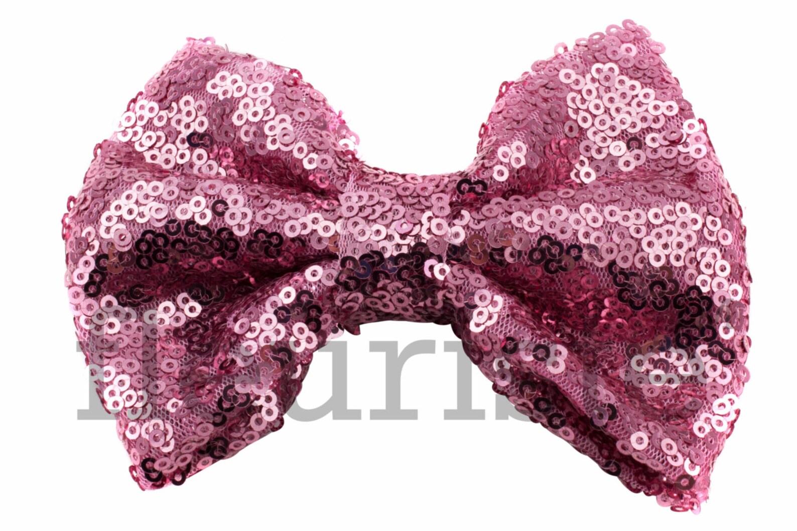 PINK Sequin Bows Large Glitter Bow Sparkle Bows Fabric | Etsy