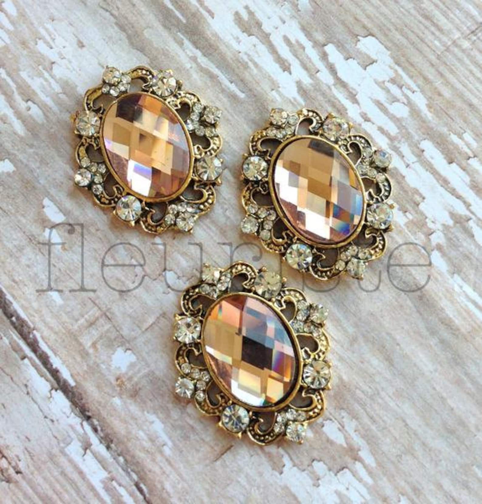 Vintage Gold Button, Vintage Gold Button, Pearl Button, Antique Gold ...