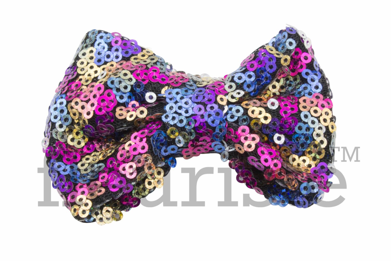 Rainbow Sequin Bow Glitter Bow Shiny Bows Fabric Bows Diy - Etsy