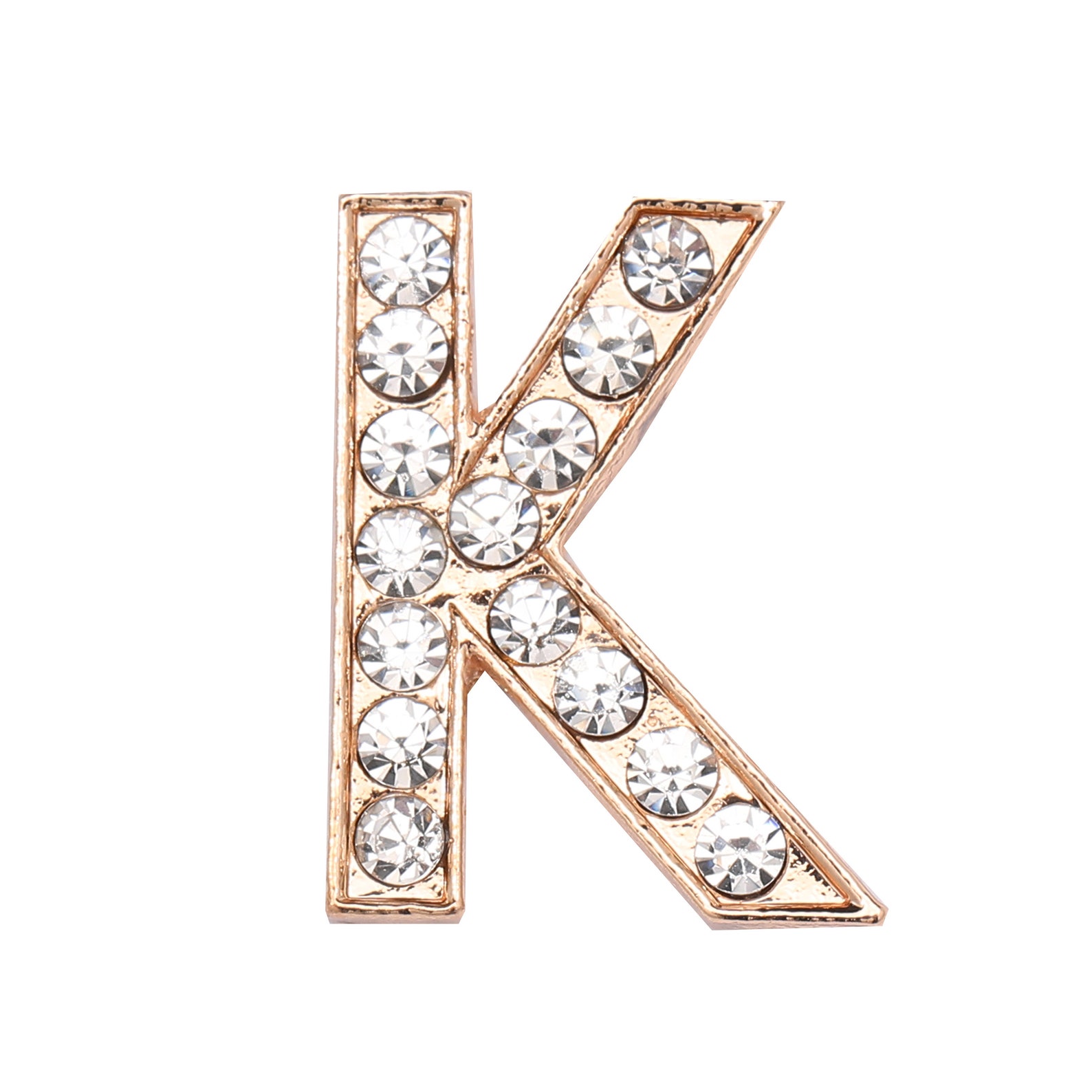 Letter K Rhinestone Bulk Metal Rhinestone Rhinestone - Etsy
