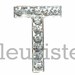 Letter T Rhinestone, Bulk Metal Rhinestone, Rhinestone Letters ...