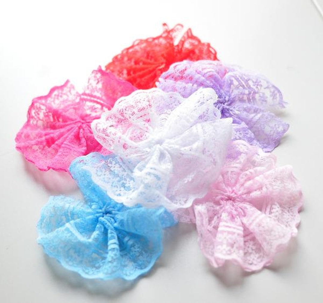 Lace Layering Flower 3.5" - Wholesale Flower, Fabric Flower, Headband ...