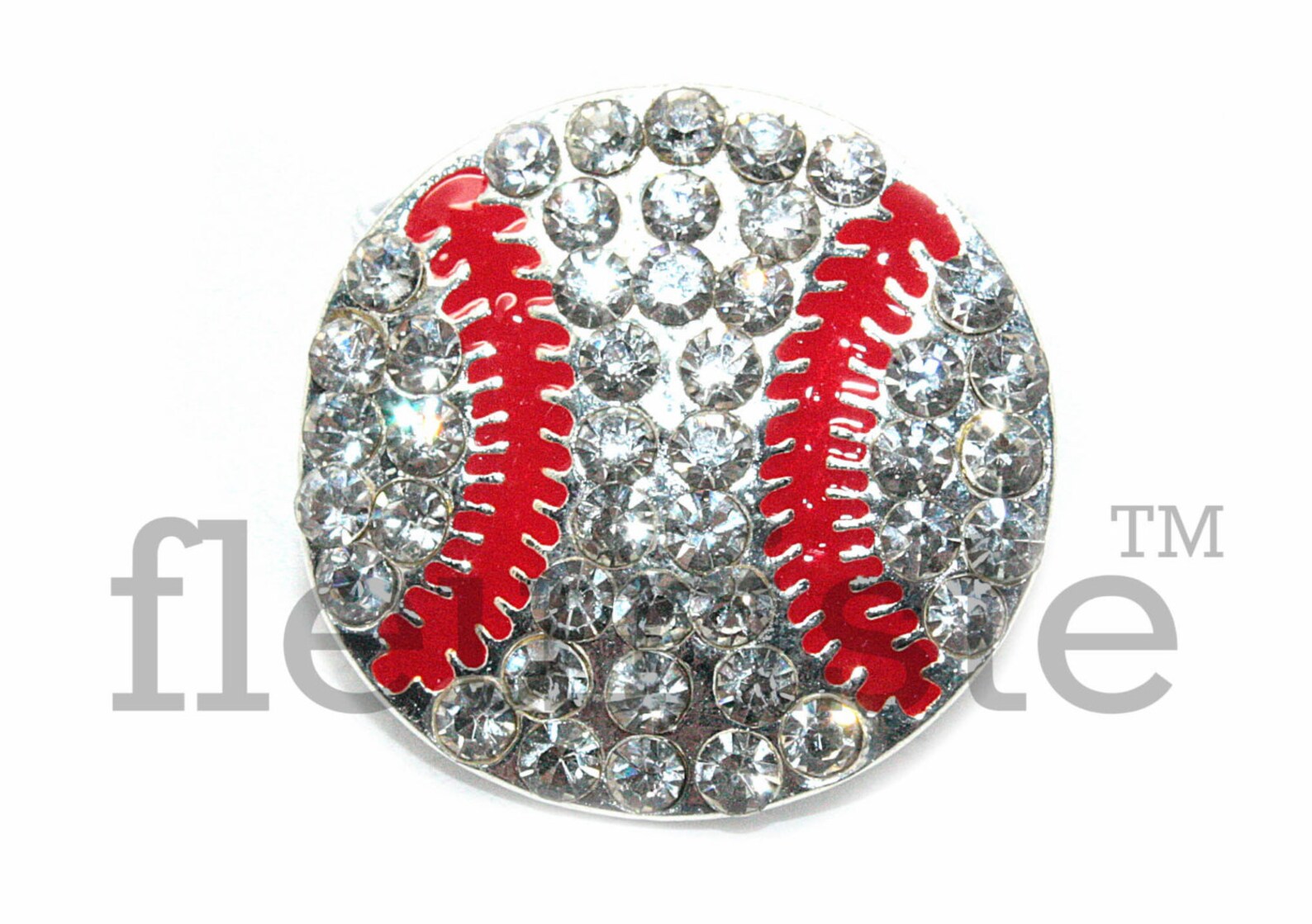 Baseball 20 Mm Rhinestone Slider, Sports Rhinestone, Baseball ...