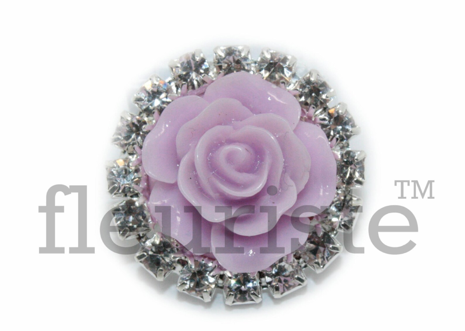 Rose Rhinestone Button Vintage Button Pearl Button Flower - Etsy