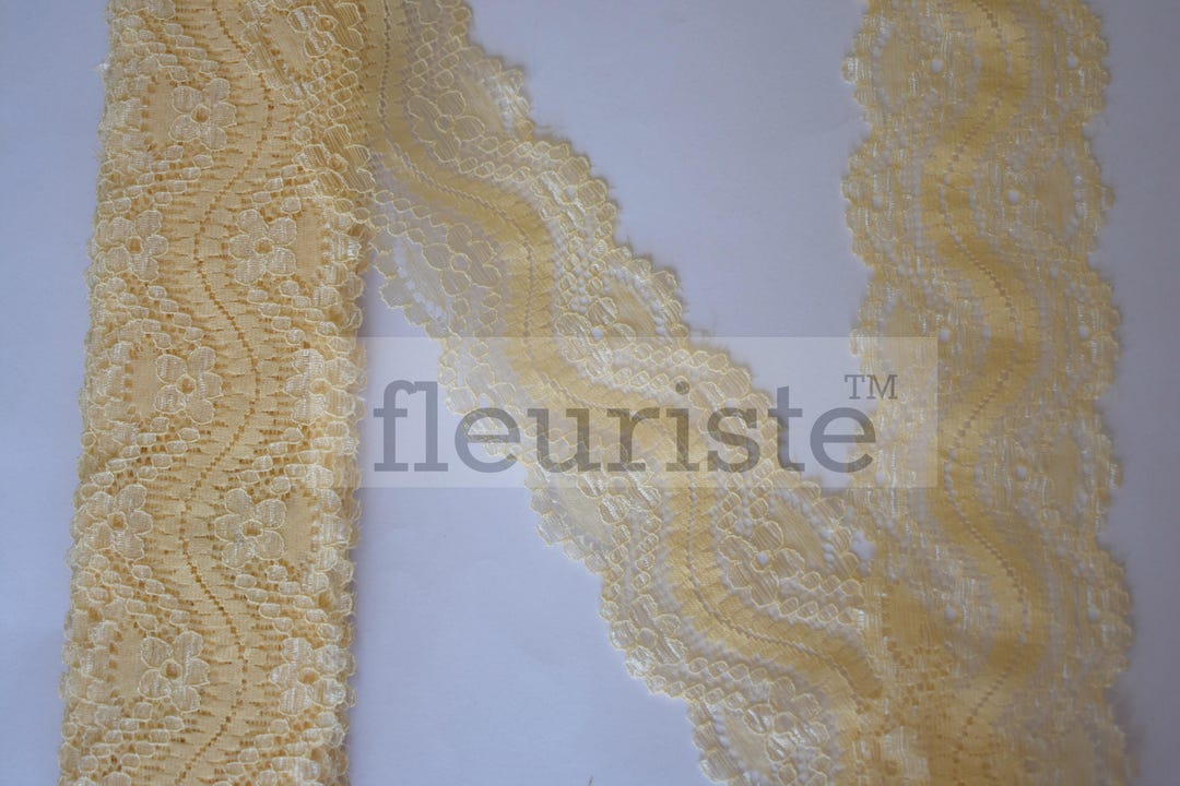 New Elastic Lace, Lace Ribbon Stretch Lace, Elastic Lace Trim, Lace by ...