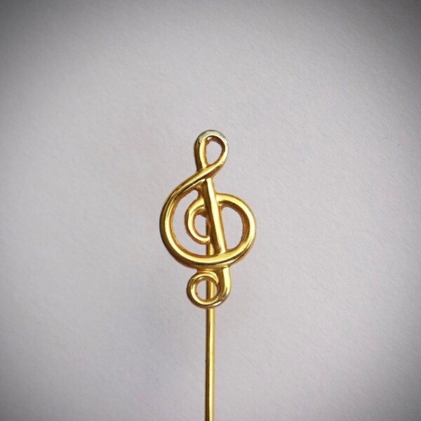 Treble Clef Brooch - Etsy UK