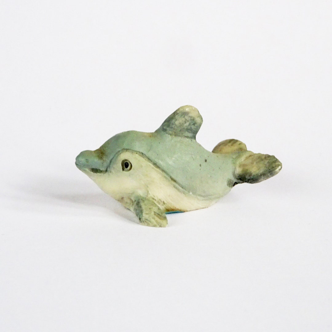 Vintage Dolphin Figure, Peter Fagan Colour Box Miniatures, Tiny Dolphin ...
