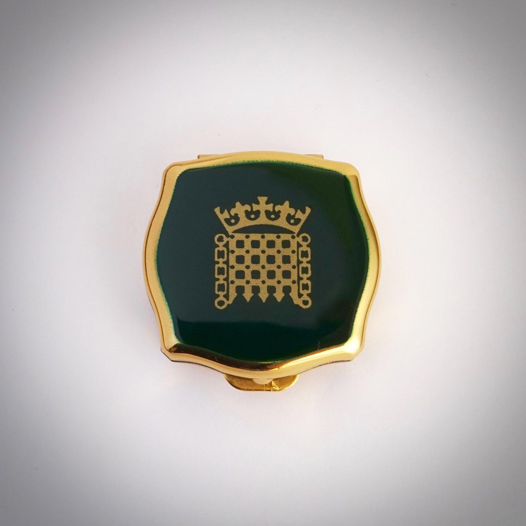 Vintage Stratton Pill Box, Houses of Parliament, Small Gold Pill Box ...
