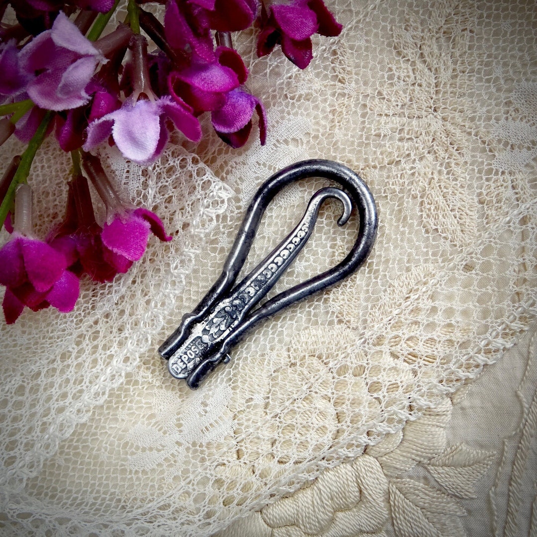 Antique Steel Folding Button Hook, Travel Accessory, 19th Century ...