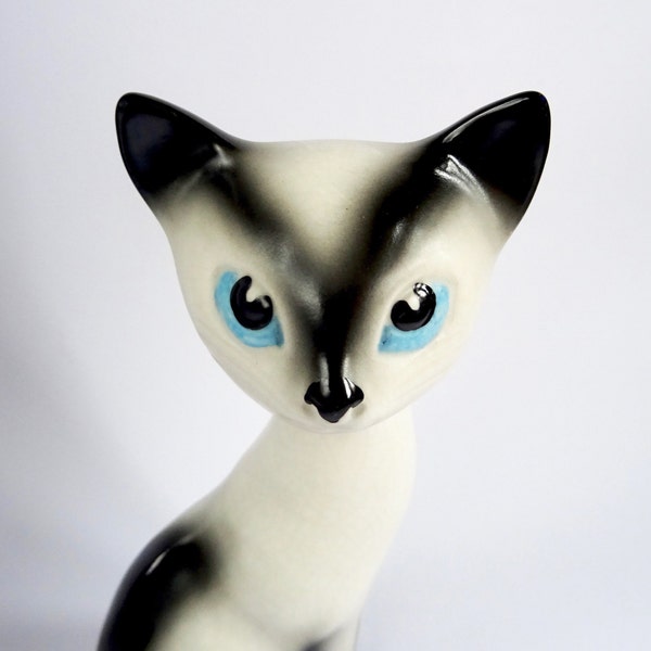 Vintage Long Neck Cat Figure - Etsy