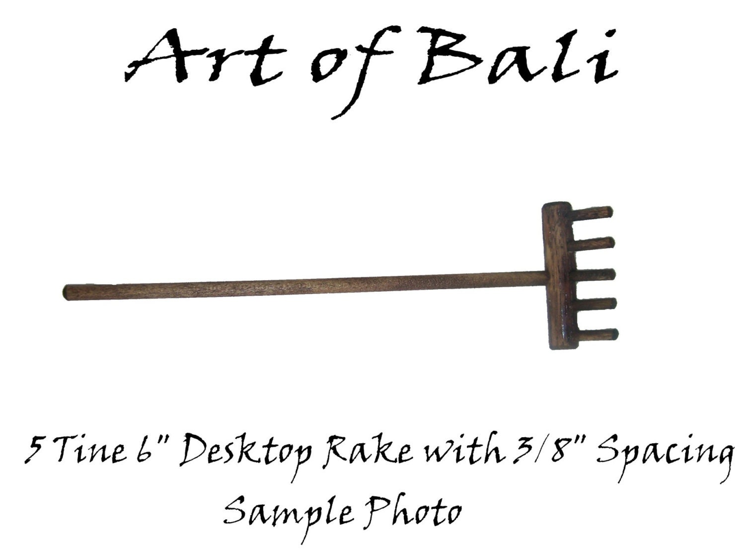 Standard 5 Tine Desktop Rake 10 Pack Authentic Art of Bali - Etsy