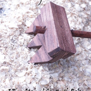 Full Size 48 3 Tine Saw Tooth stained Zen Garden Rake Authentic Art of ...