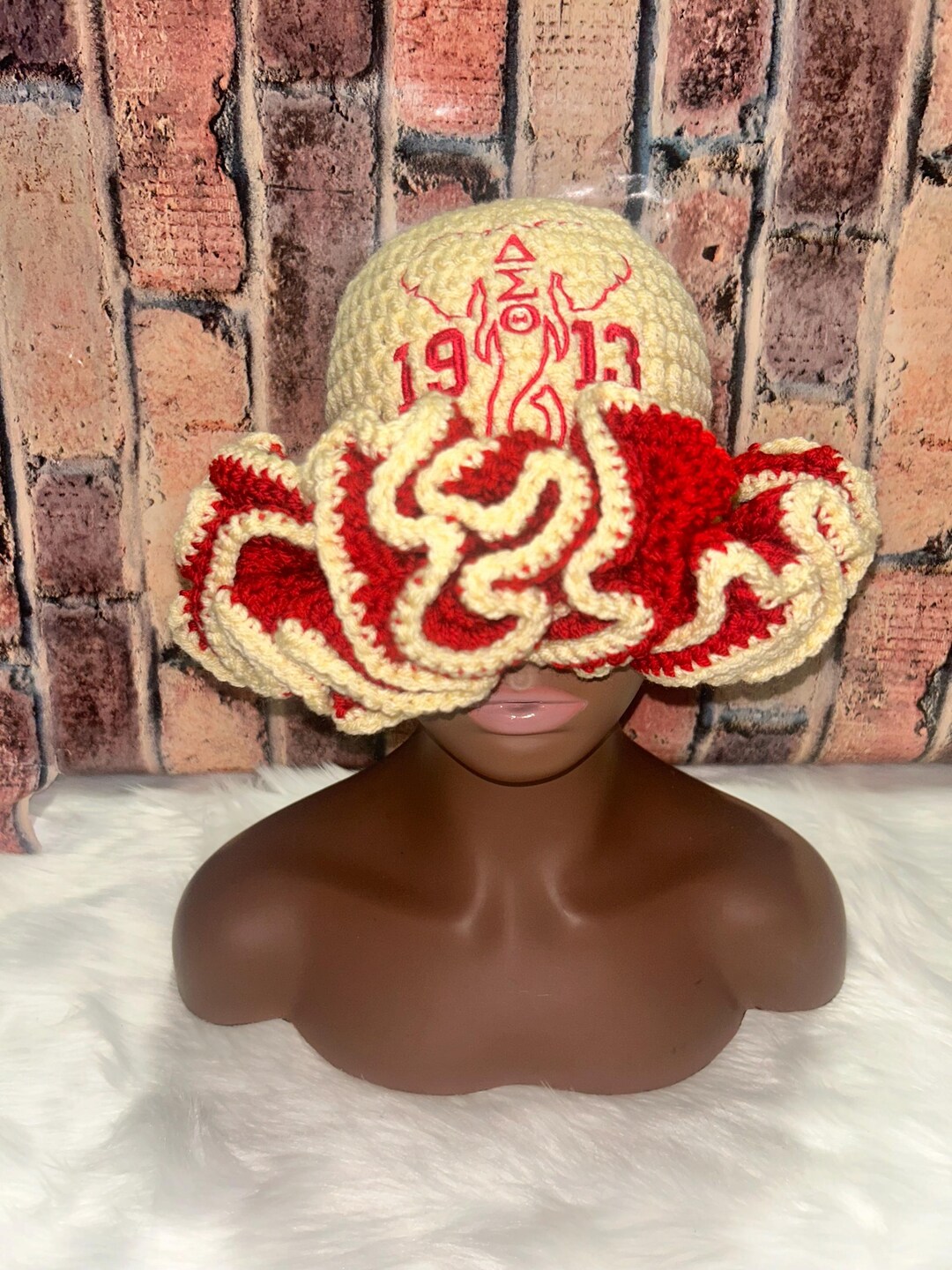 1913 Crochet Ruffle Hat - Etsy