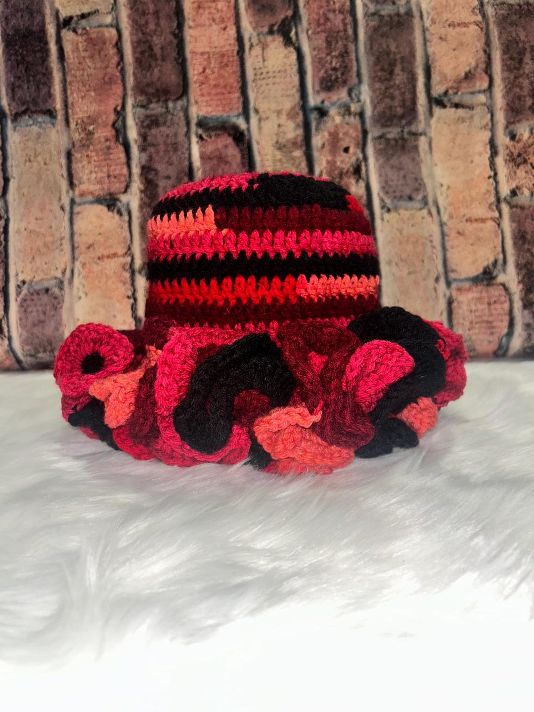 Hot Tamale Crochet Ruffle Hat - Etsy