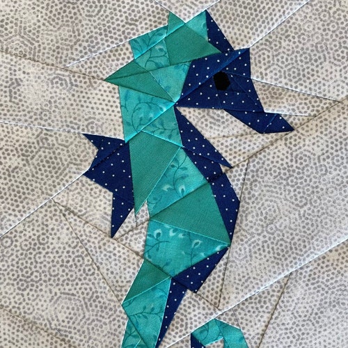 50 X 50 Geometric Dragon Foundation Paper Piecing - Etsy