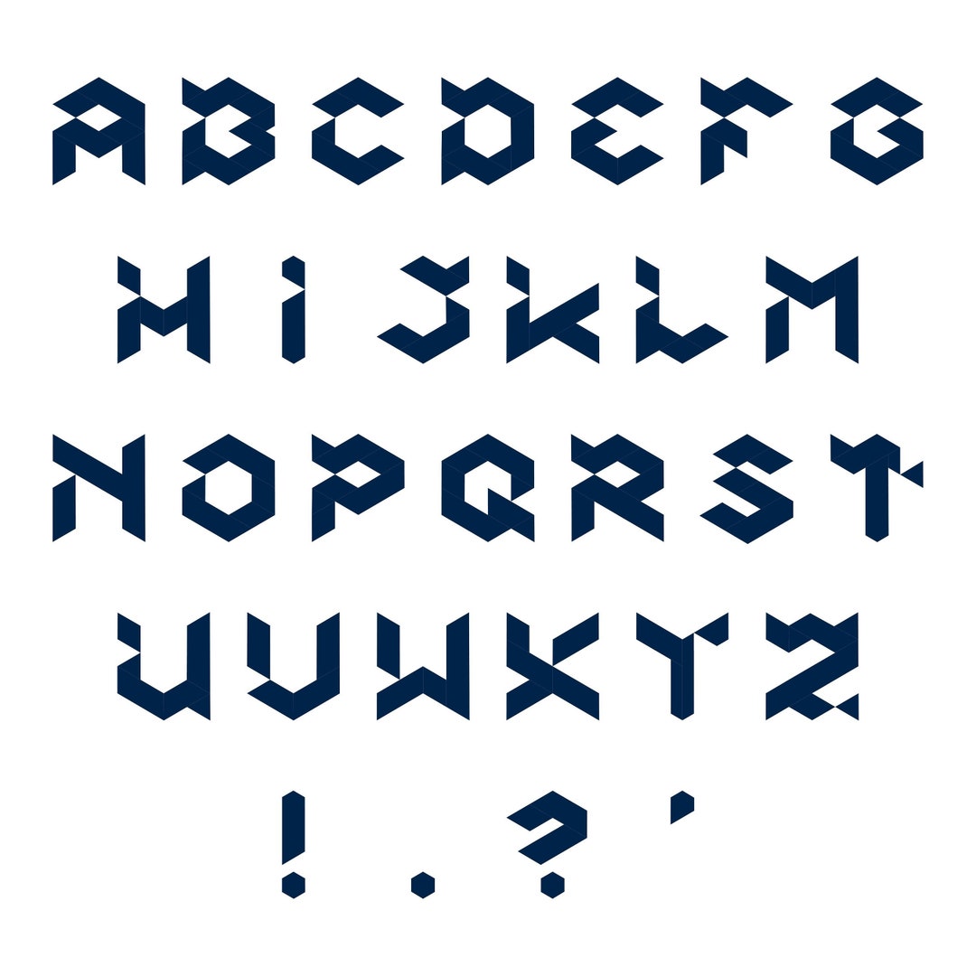 Alphabet Foundation Paper Piecing Pattern - Etsy