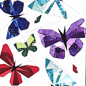 All-over Butterfly Foundation Paper Piecing Pattern - Etsy