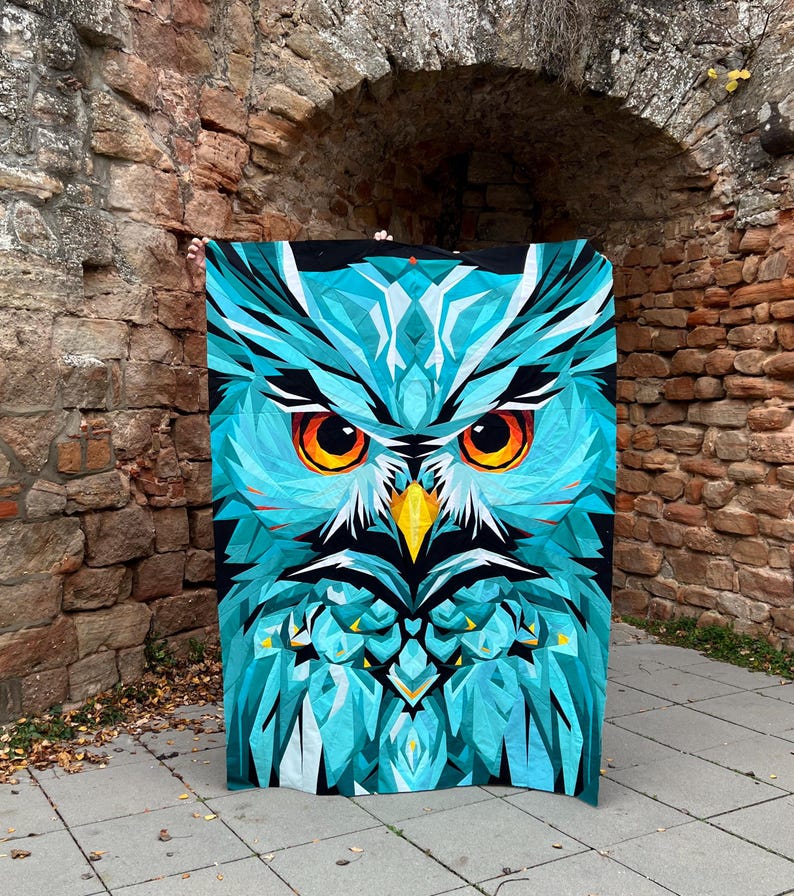 Big Owl 60"x82" FPP Pattern - Etsy Canada