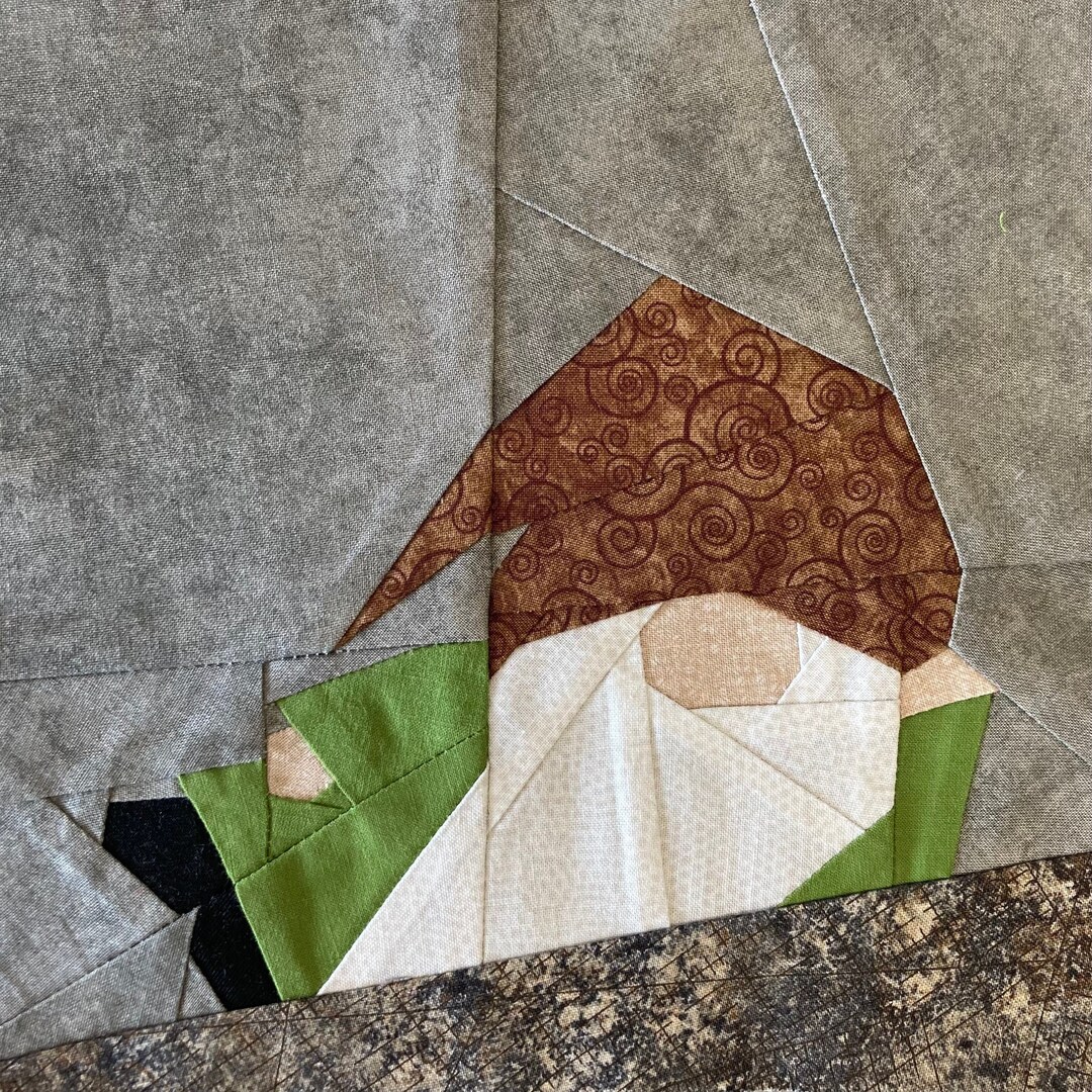 Gnome Lying Foundation Paper Piecing Pattern - Etsy