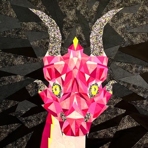 50 X 50 Geometric Dragon Foundation Paper Piecing Pattern - Etsy