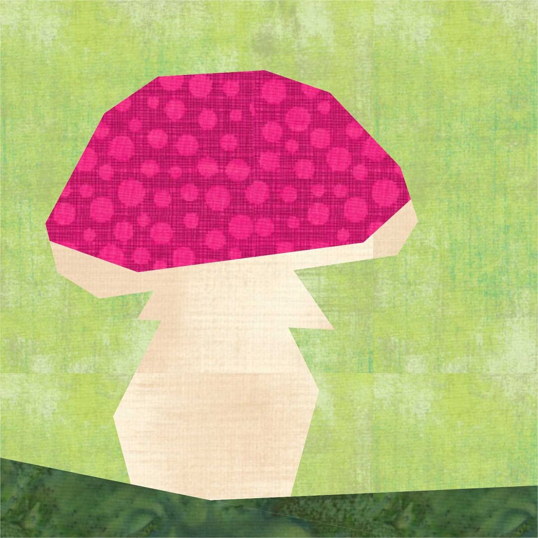 Mushroom Foundation Paper Piecing Pattern - Etsy