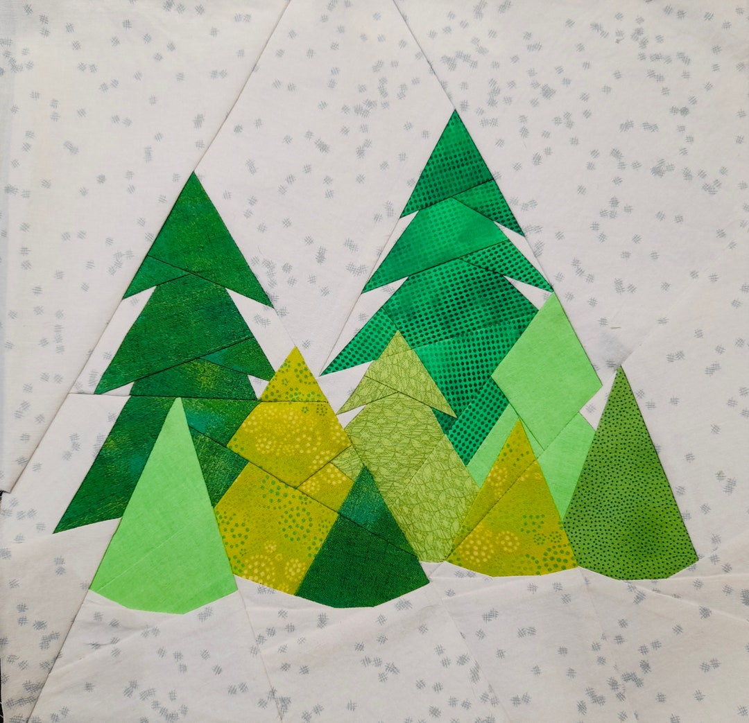 Little Forest Foundation Paper Piecing Pattern - Etsy