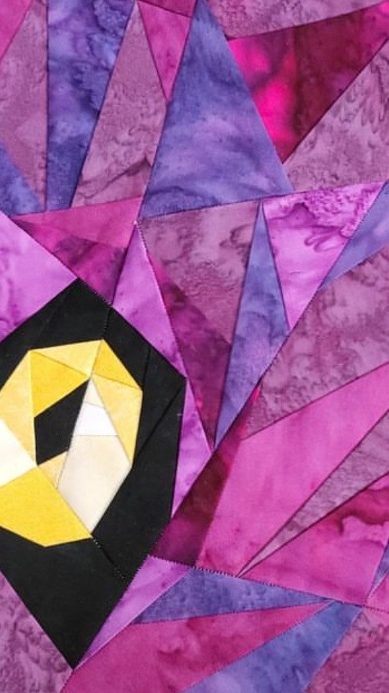 50" X 50" Geometric Dragon Foundation Paper Piecing Pattern - Etsy