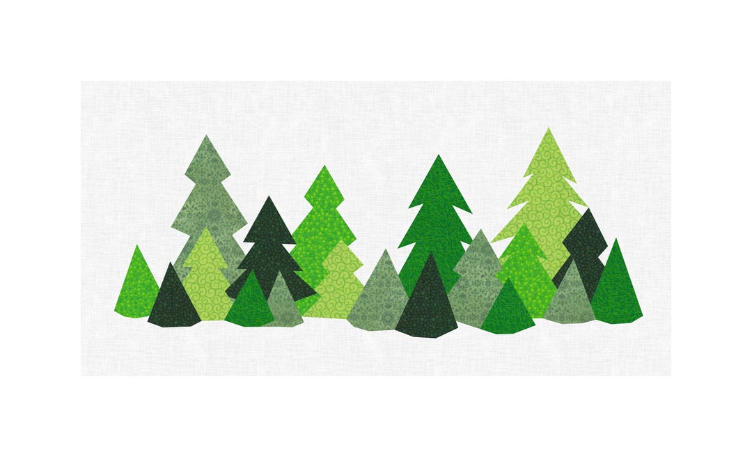 Forest Foundation Paper Piecing Pattern - Etsy