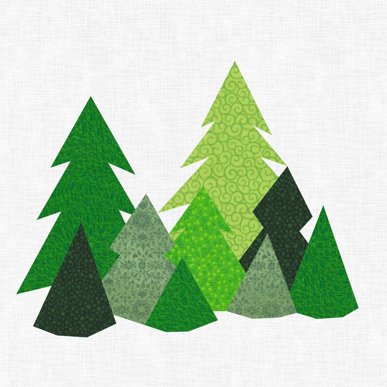 Little Forest Foundation Paper Piecing Pattern - Etsy