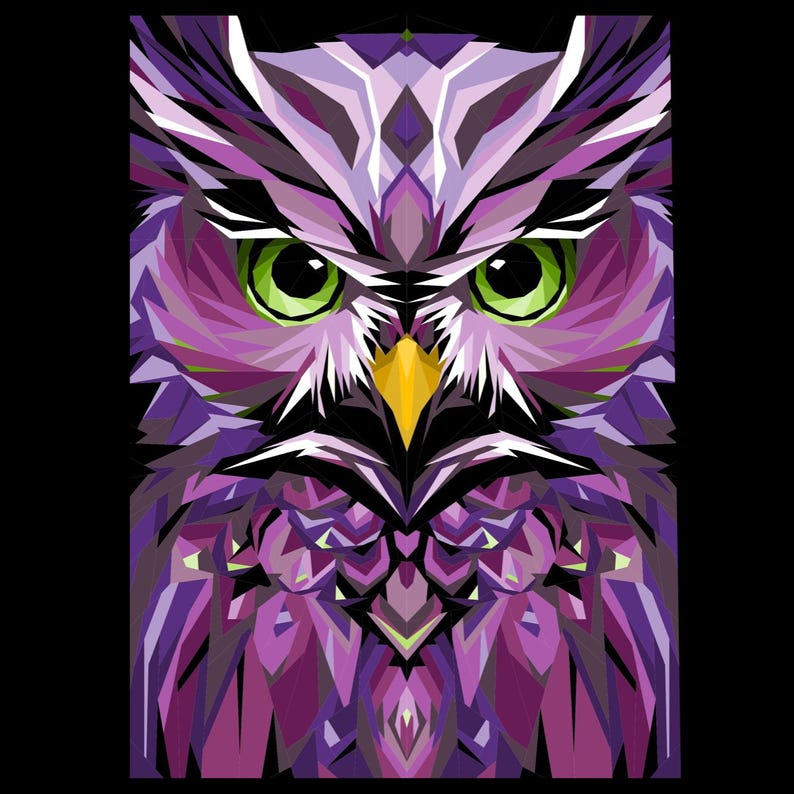Big Owl 60"x82" FPP Pattern - Etsy