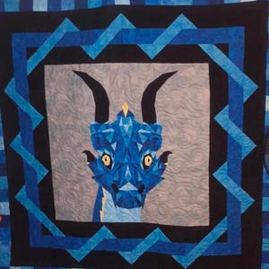 50" X 50" Geometric Dragon Foundation Paper Piecing Pattern - Etsy